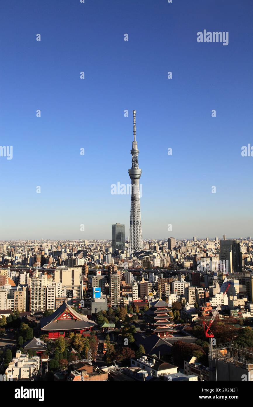 Sensoji temple and Tokyo sky tree Stock Photo - Alamy