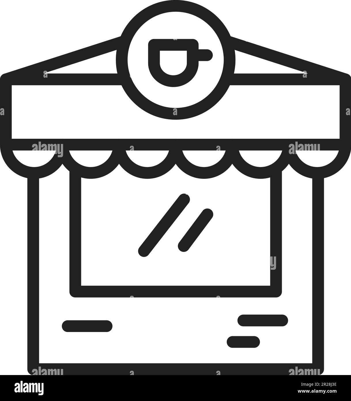 Coffee Shop icon vector image Stock Vector Image & Art - Alamy