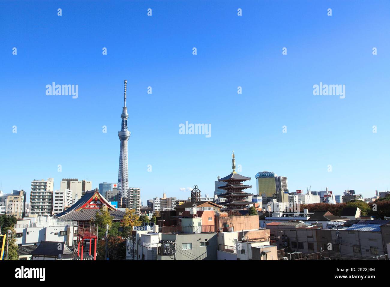 Sensoji temple and the sky tree tower hi-res stock photography and ...