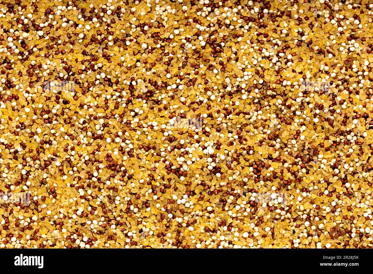 Macro blank photography of raw bulgur, quinoa, mix, cereal, grain ...