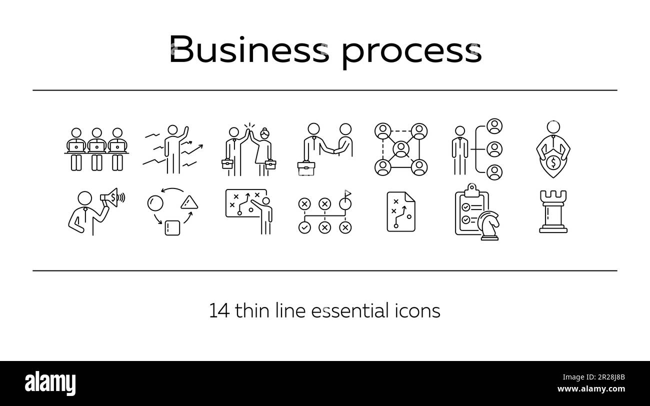 Business project icons Stock Vector Image & Art - Alamy