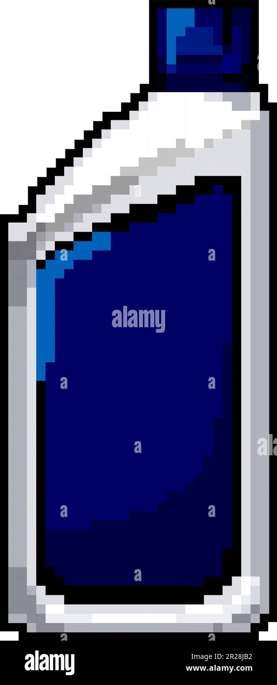 auto motor oil game pixel art vector illustration Stock Vector Image ...