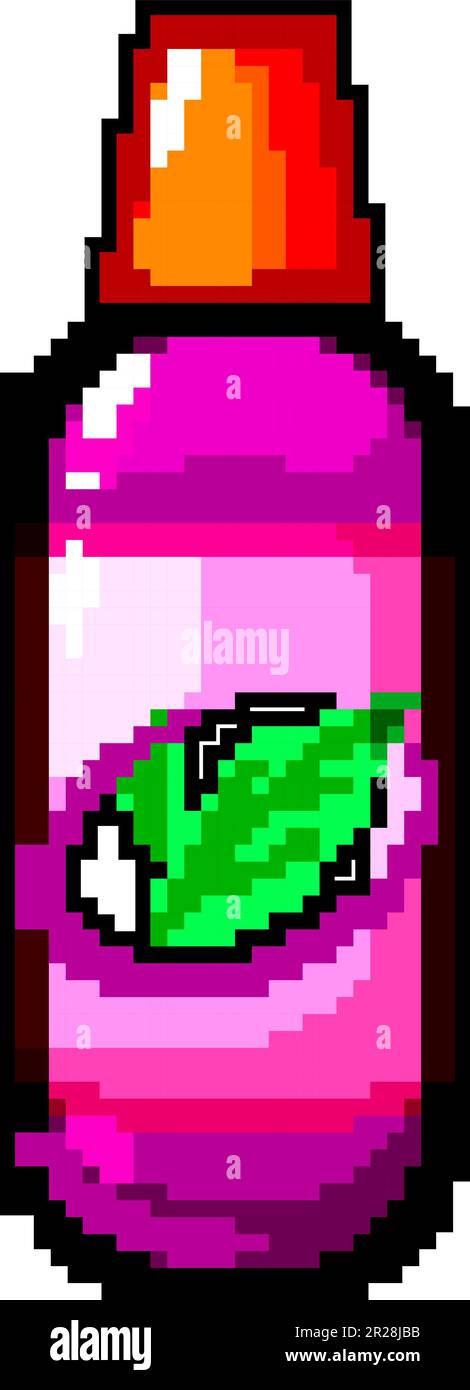 liquid mouthwash game pixel art vector illustration Stock Vector Image ...