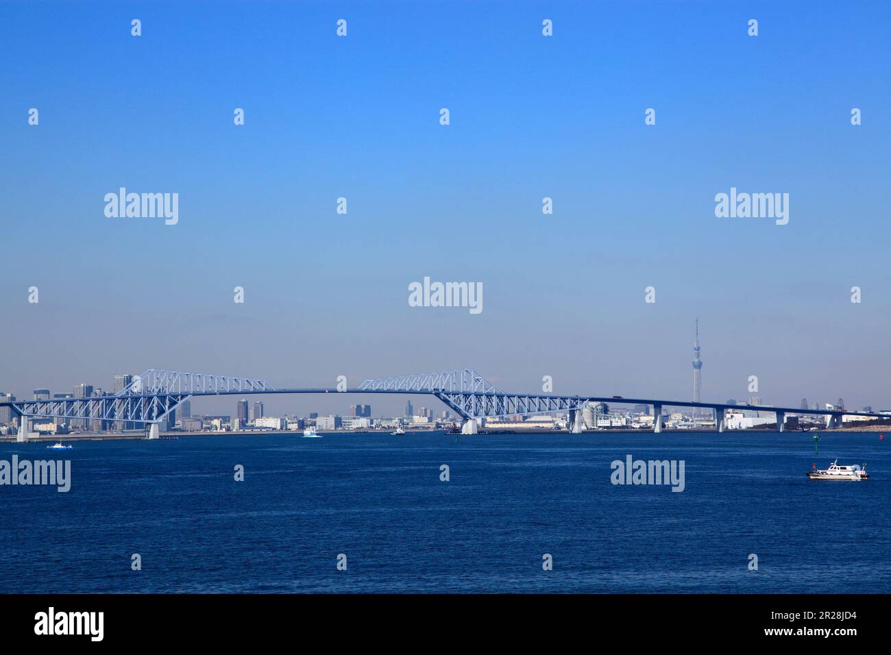 Tokyo Sky Tree and Tokyo Gate Bridge Stock Photo - Alamy