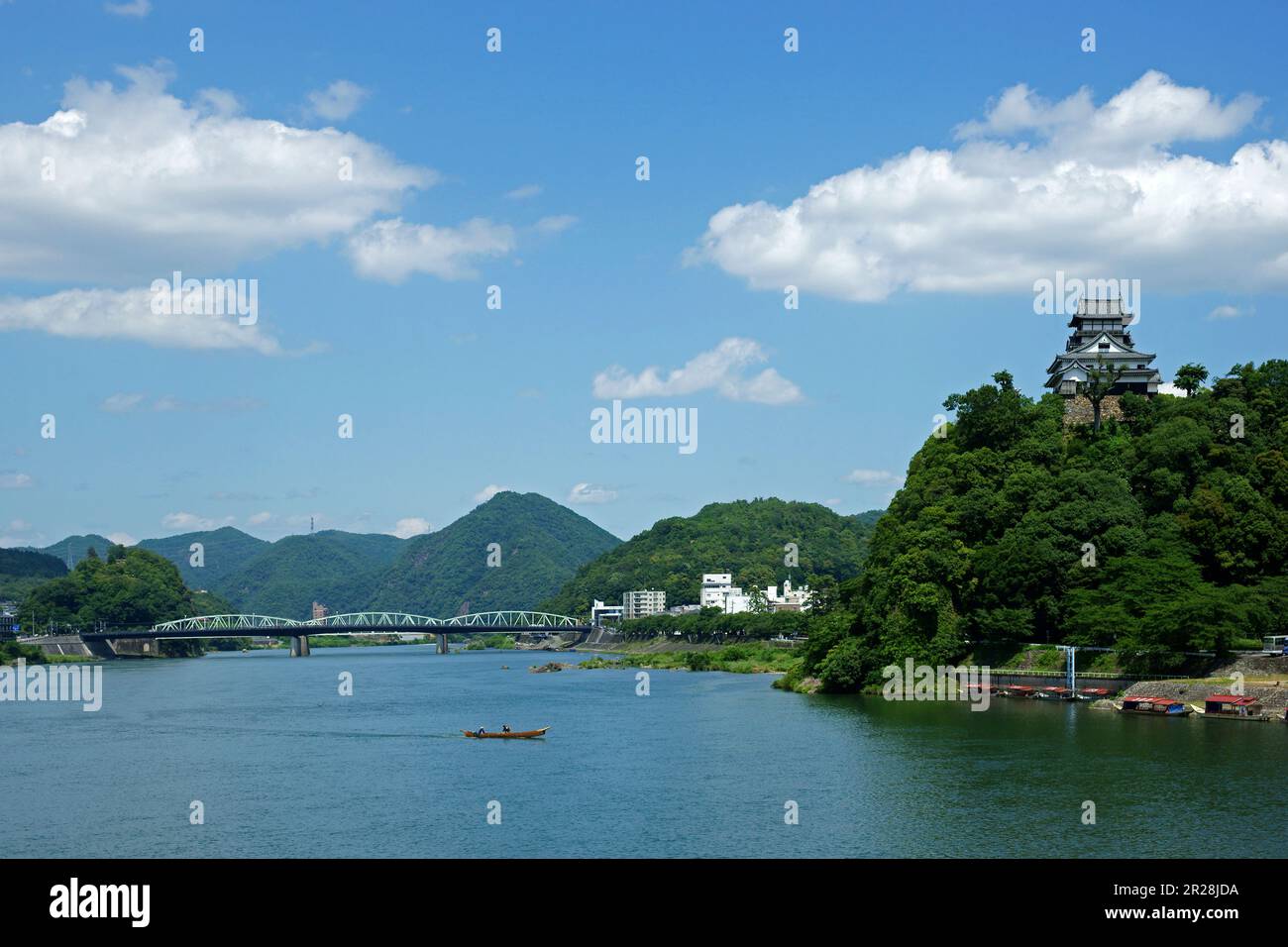Inuyama Castle and Kiso River Stock Photo - Alamy