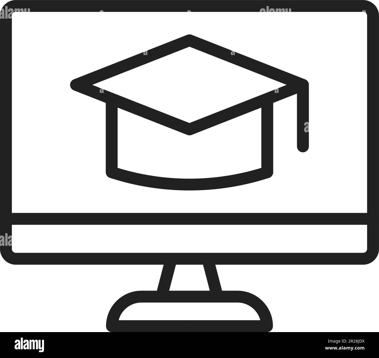 Elearning icon vector image Stock Vector Image & Art - Alamy