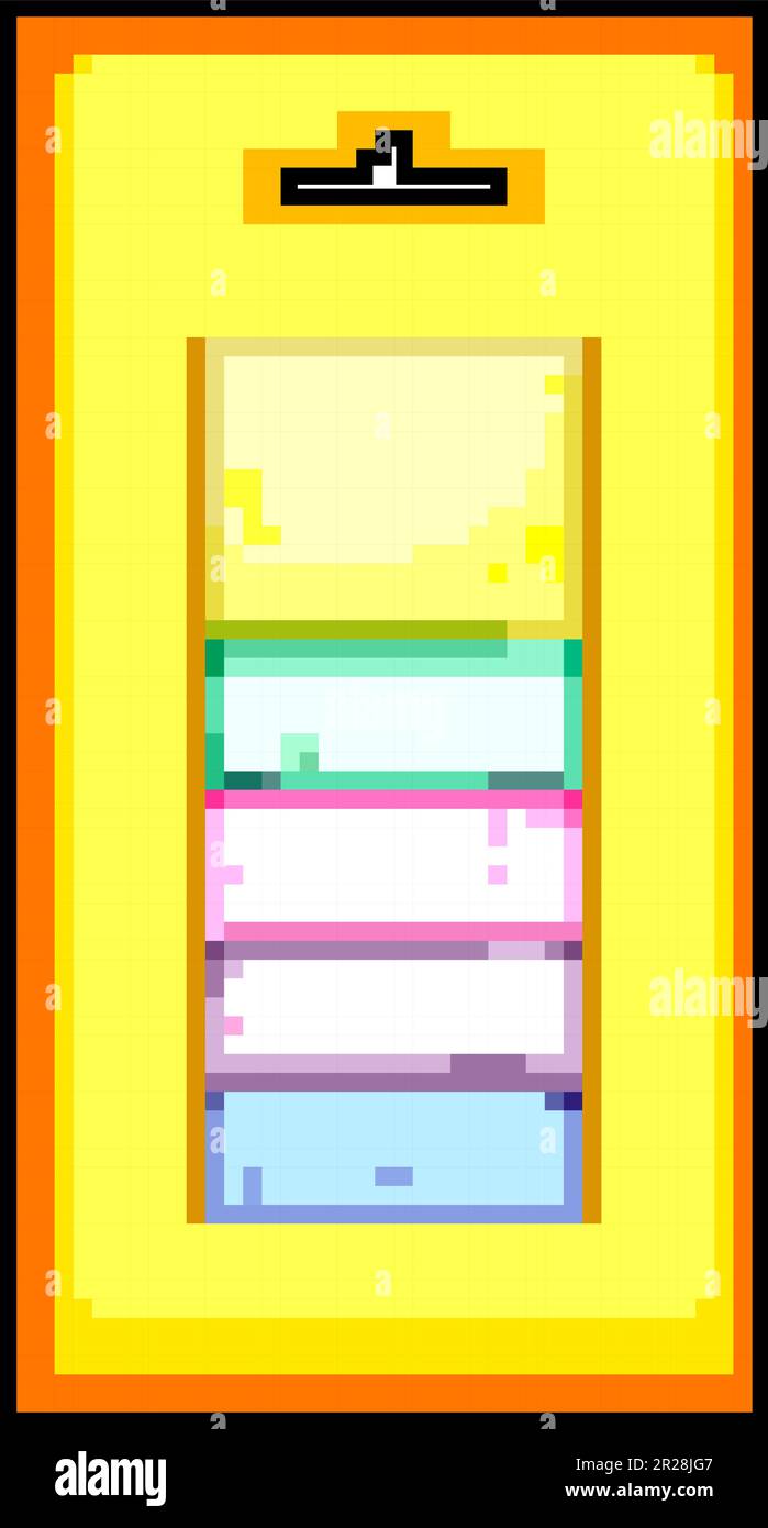 post note sticker game pixel art vector illustration Stock Vector Image ...