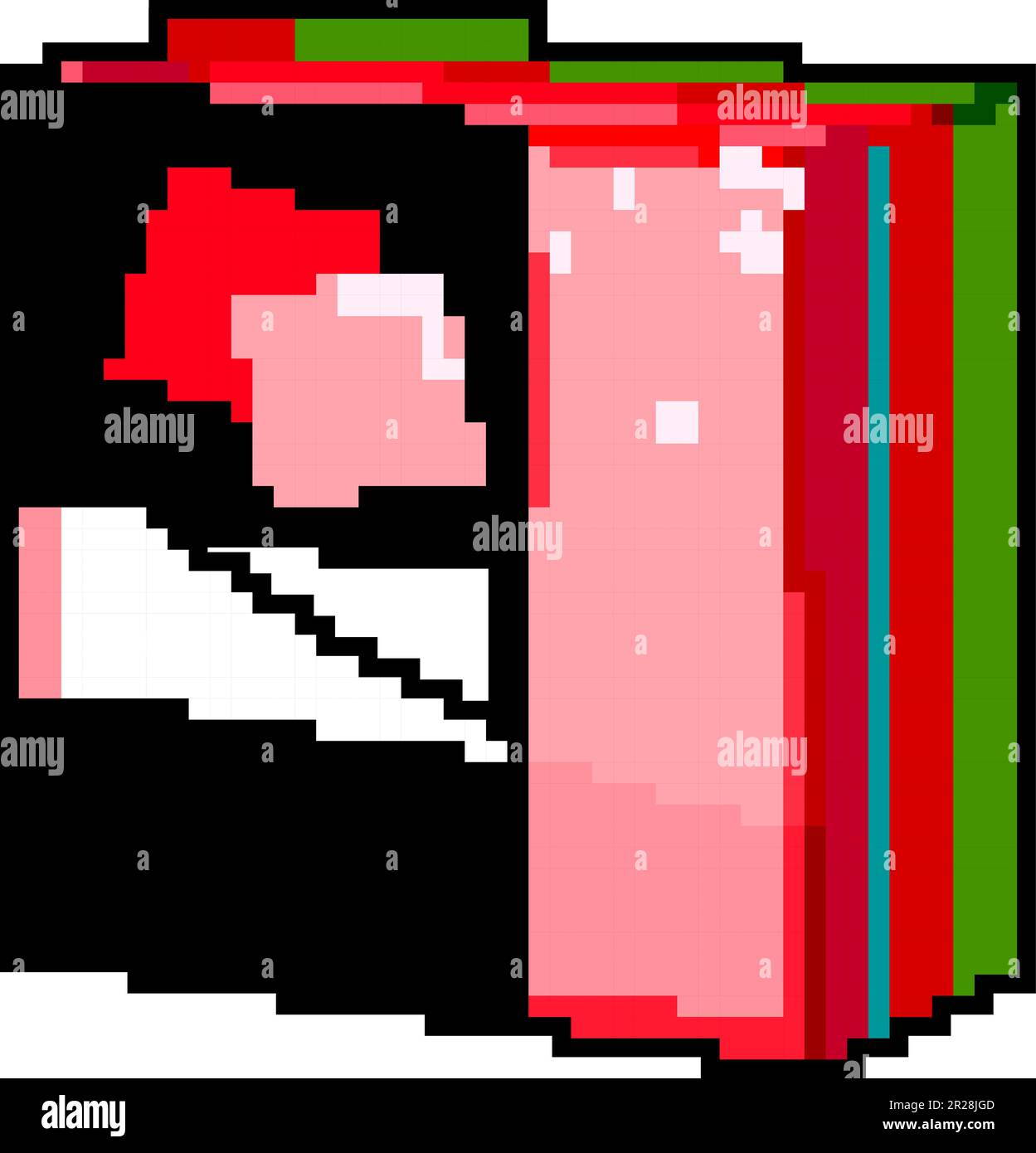 sticky note sticker game pixel art vector illustration Stock Vector ...