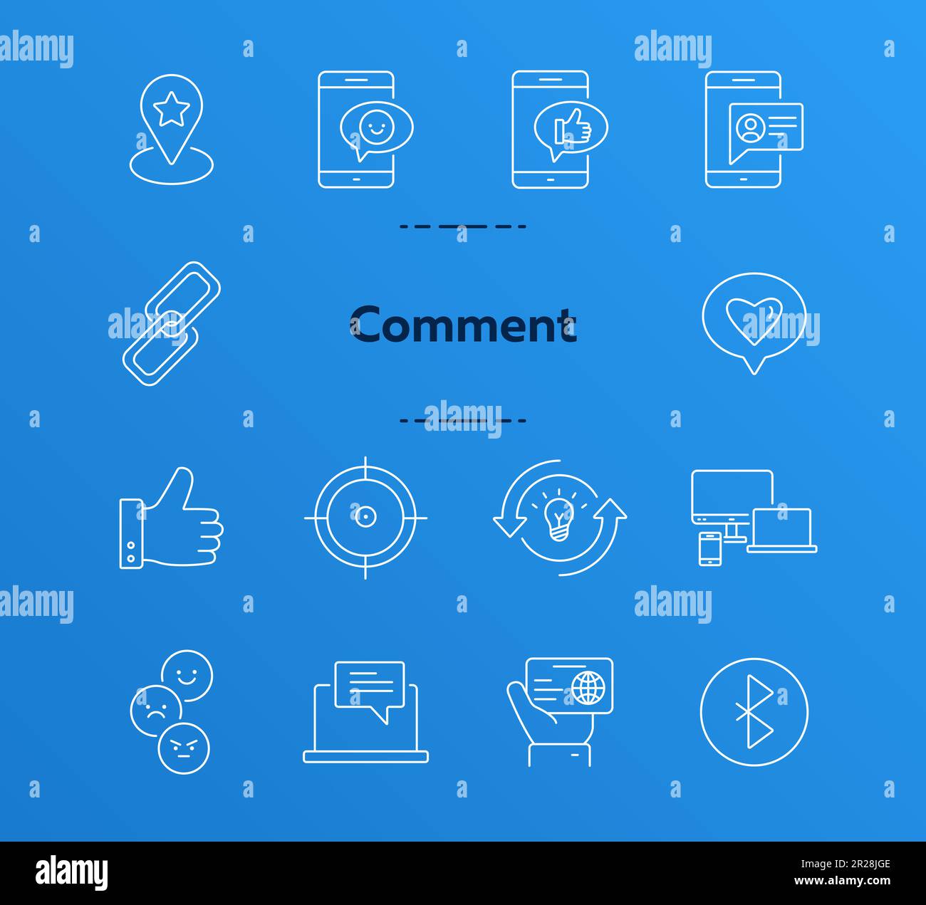 Comment card hi-res stock photography and images - Alamy