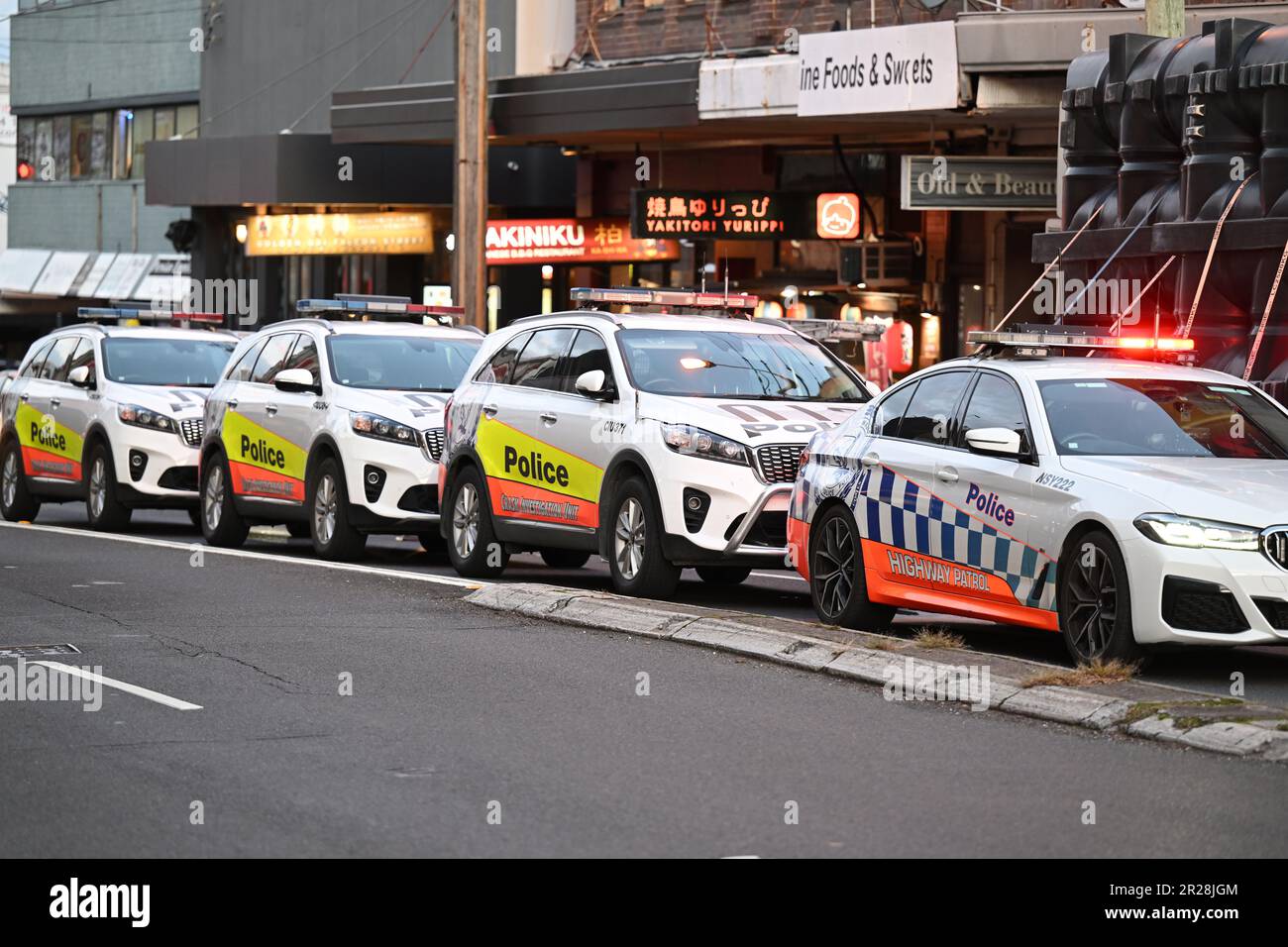 NSW Police crash investigators work at the scene of a car crash in the ...
