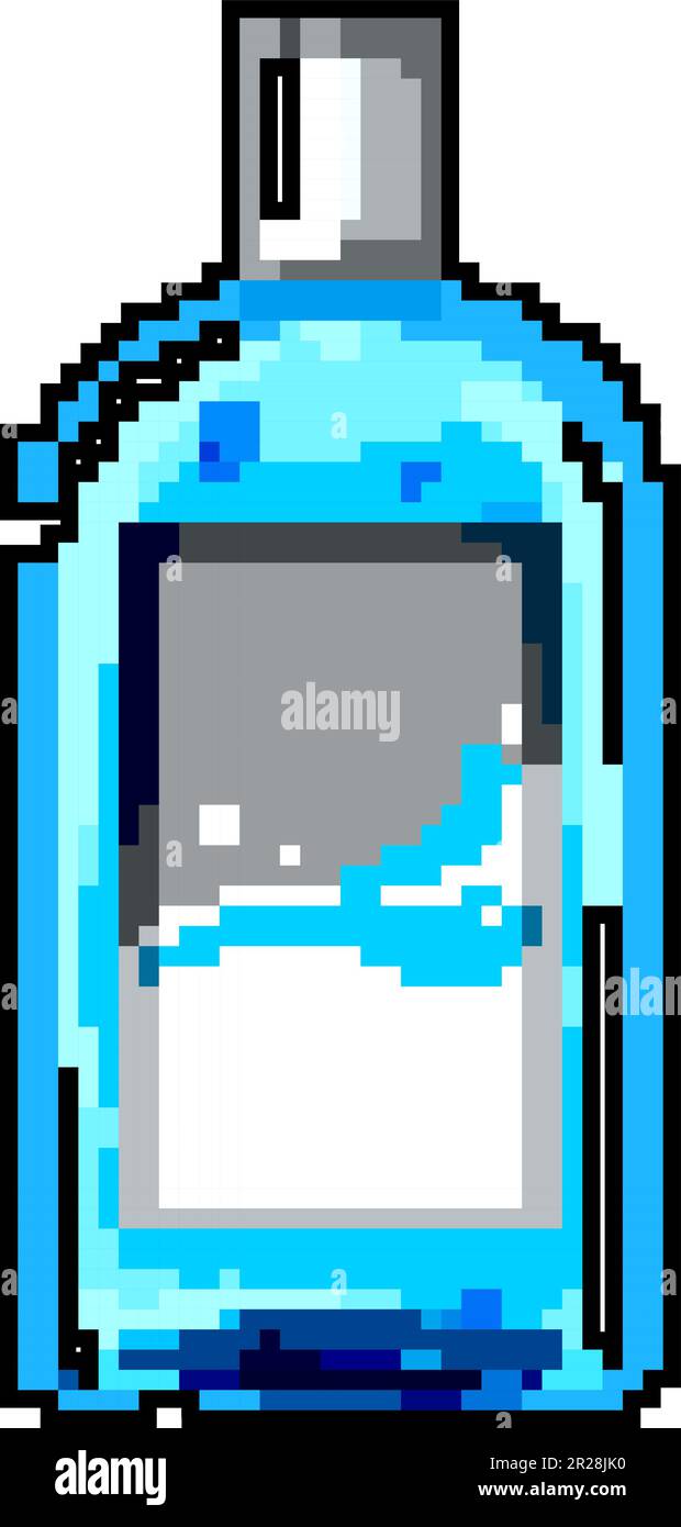 dentist mouthwash game pixel art vector illustration Stock Vector Image ...