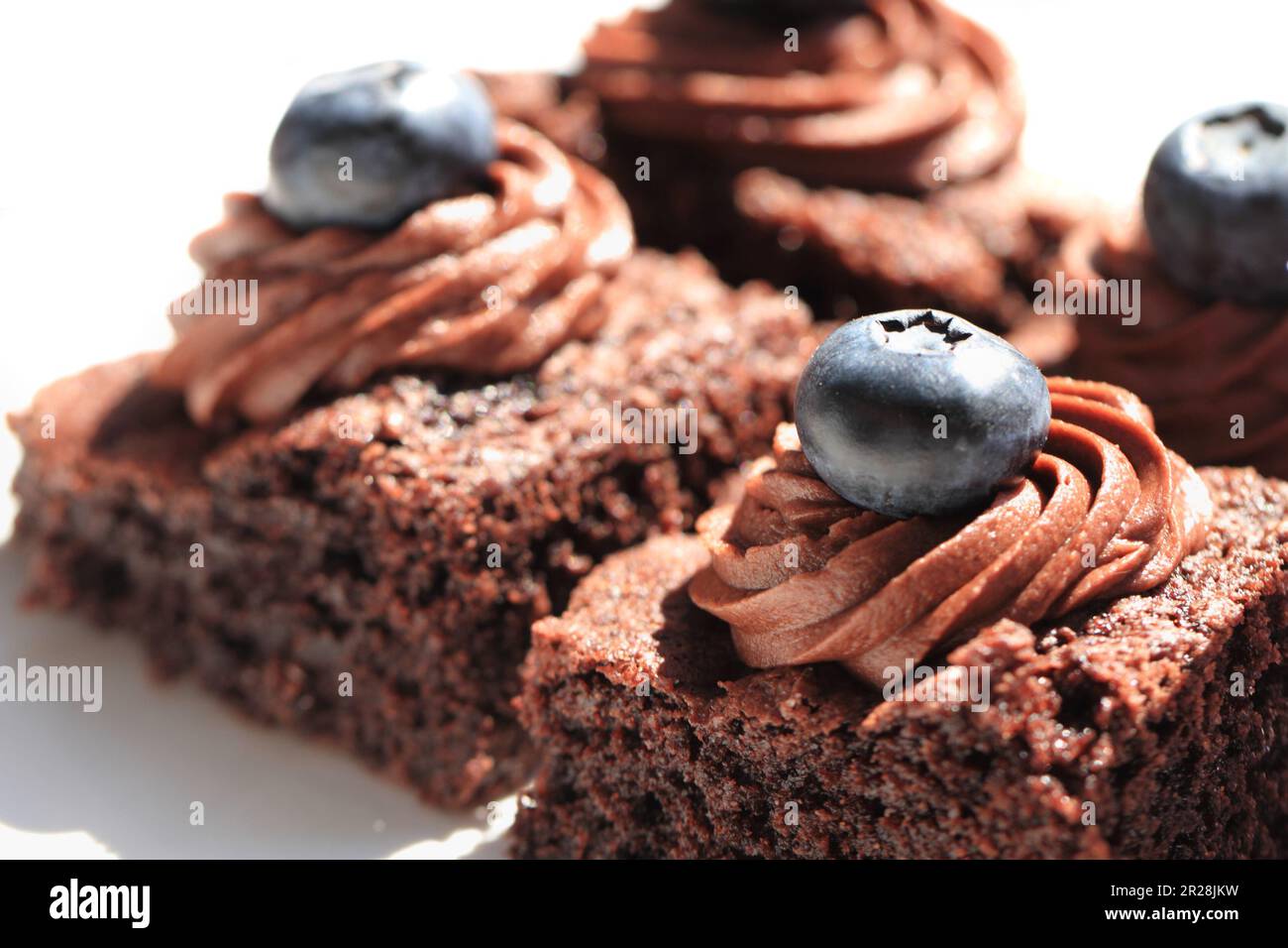 fresh chocolate desserts as nice gourmet background Stock Photo - Alamy