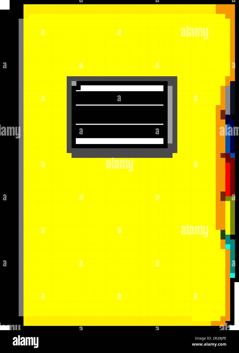 note notebook game pixel art vector illustration Stock Vector Image ...