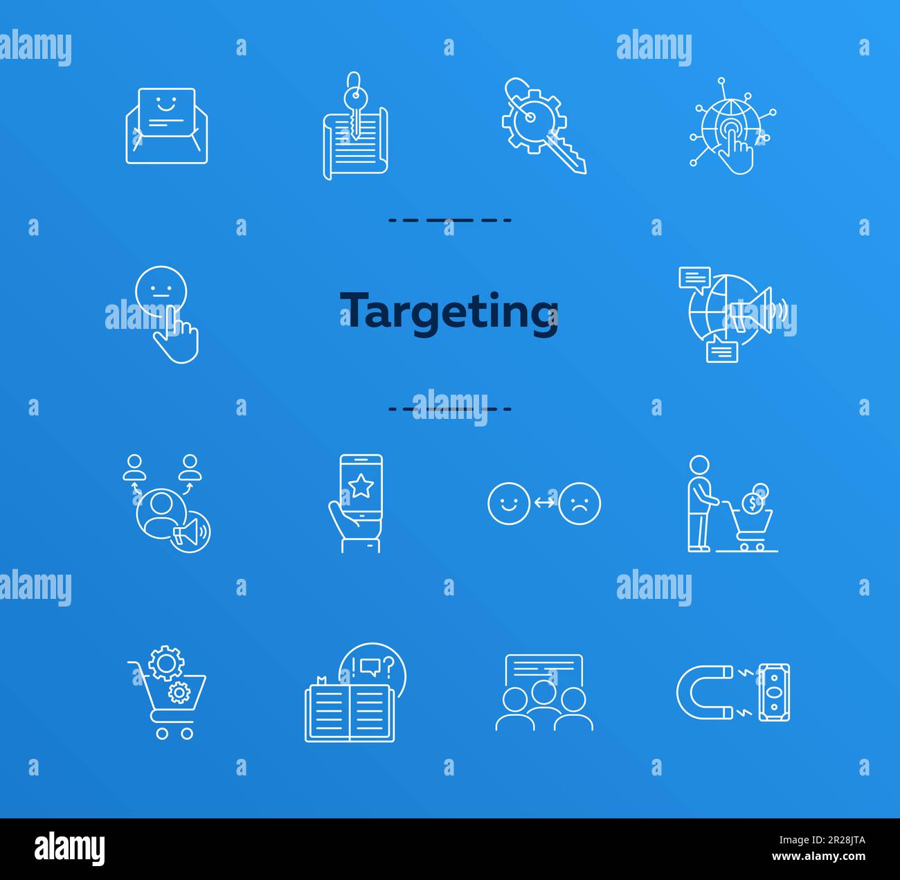 Target line icons Stock Vector Image & Art - Alamy