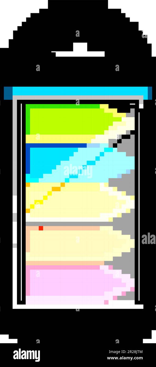 empty note sticker game pixel art vector illustration Stock Vector ...