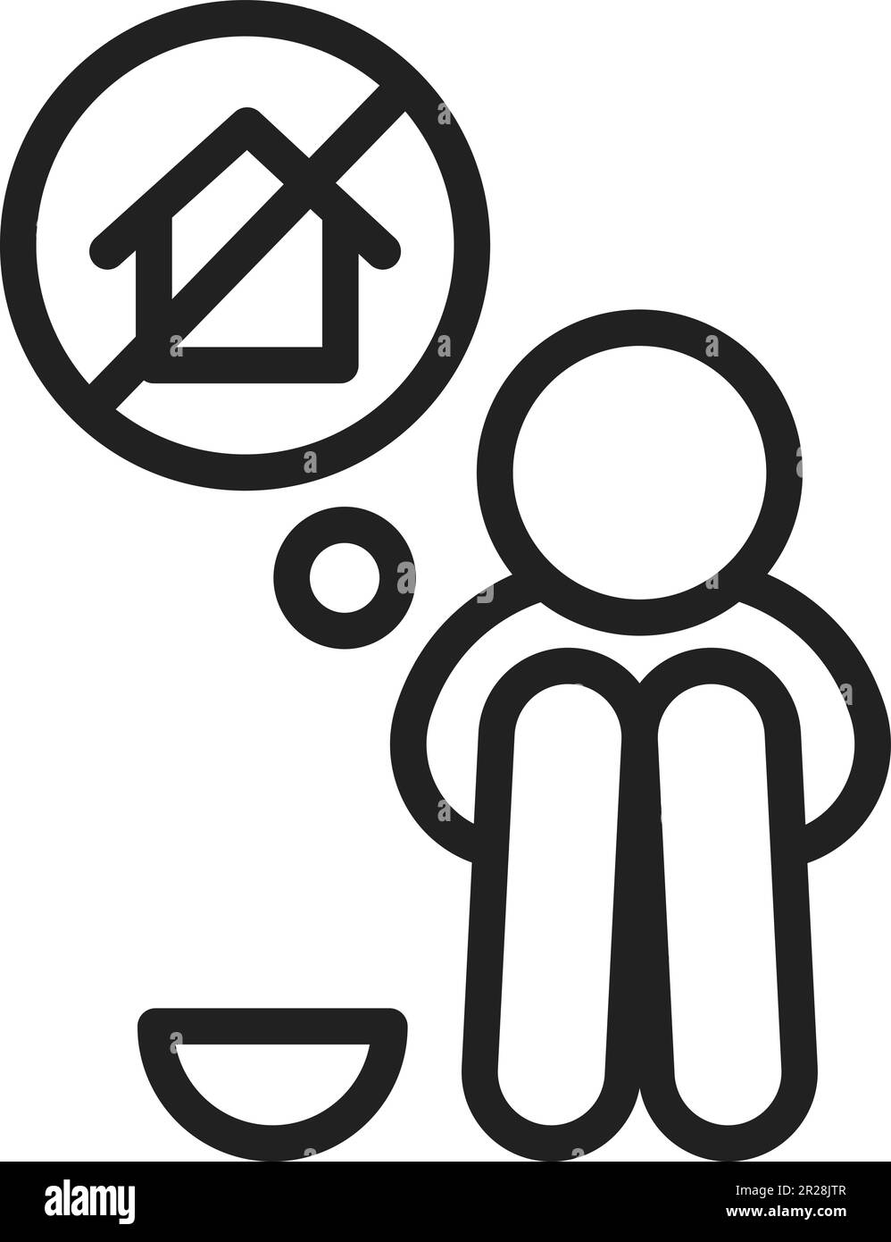 Homeless icon vector image Stock Vector Image & Art - Alamy