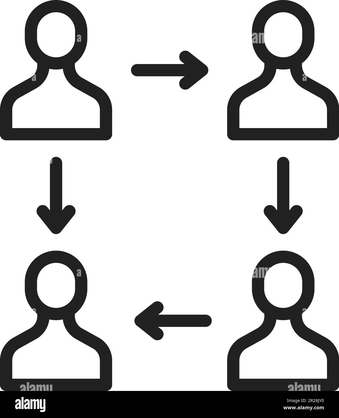 Collaborative icon vector image Stock Vector Image & Art - Alamy