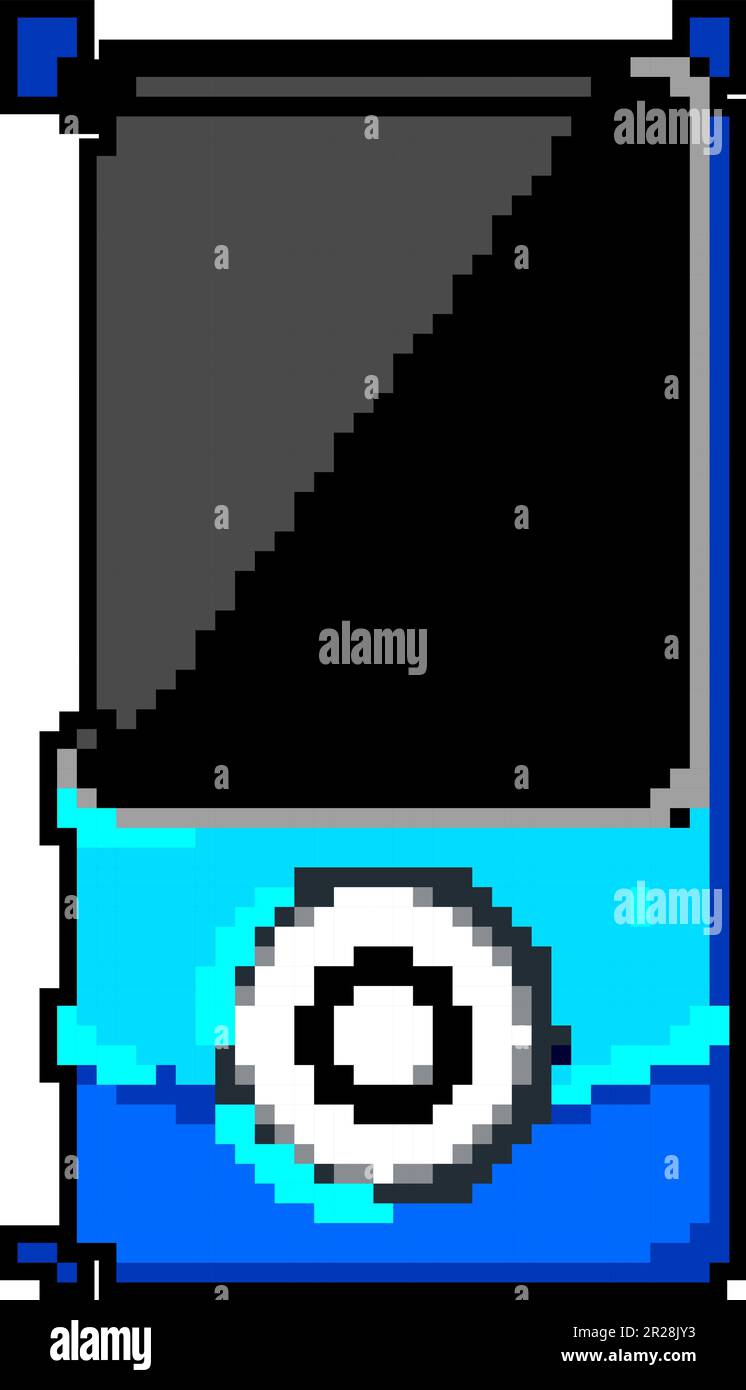 stereo mp3 player game pixel art vector illustration Stock Vector Image ...