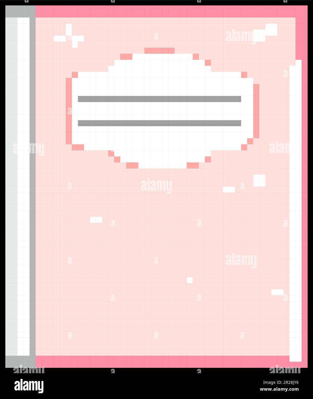 page notebook game pixel art vector illustration Stock Vector Image ...