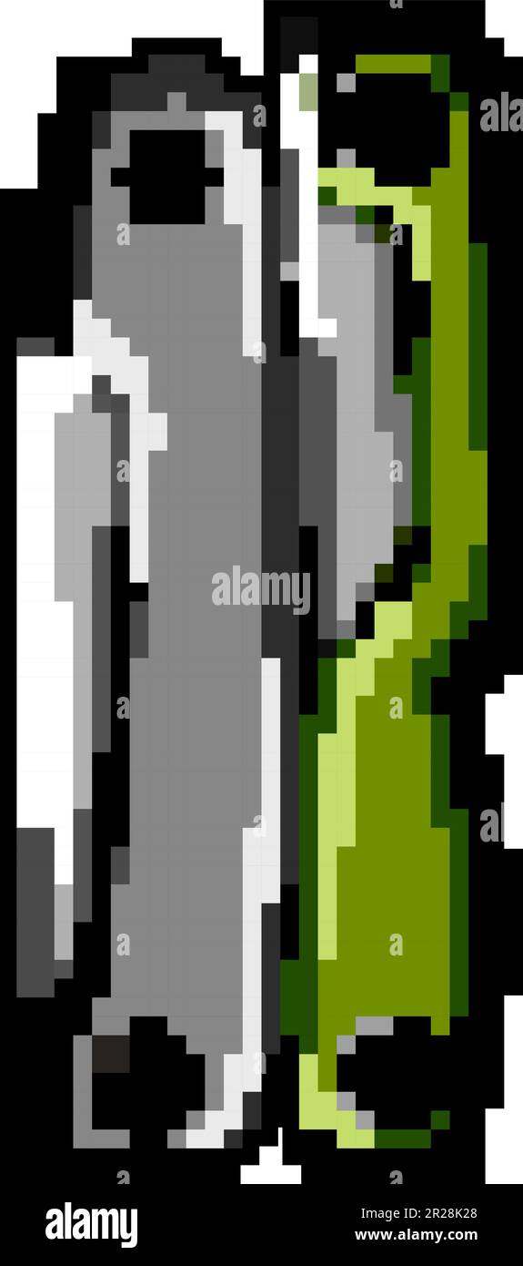 screwdriver knife tool game pixel art vector illustration Stock Vector Image & Art - Alamy