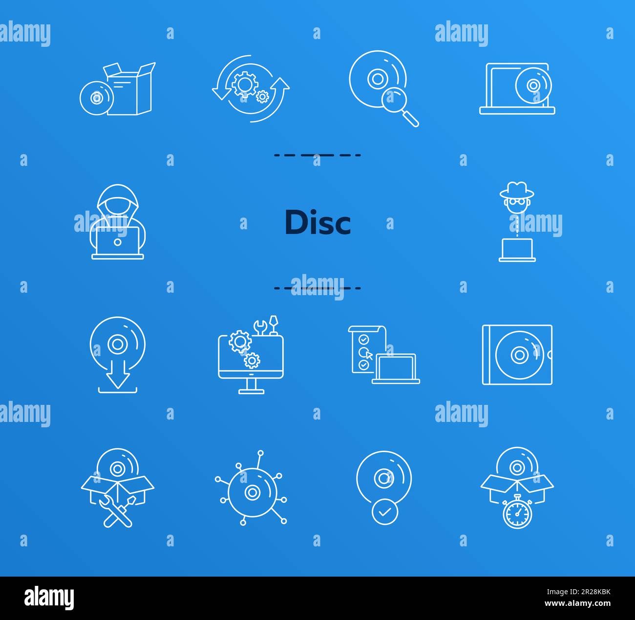 Disc icons hi-res stock photography and images - Alamy