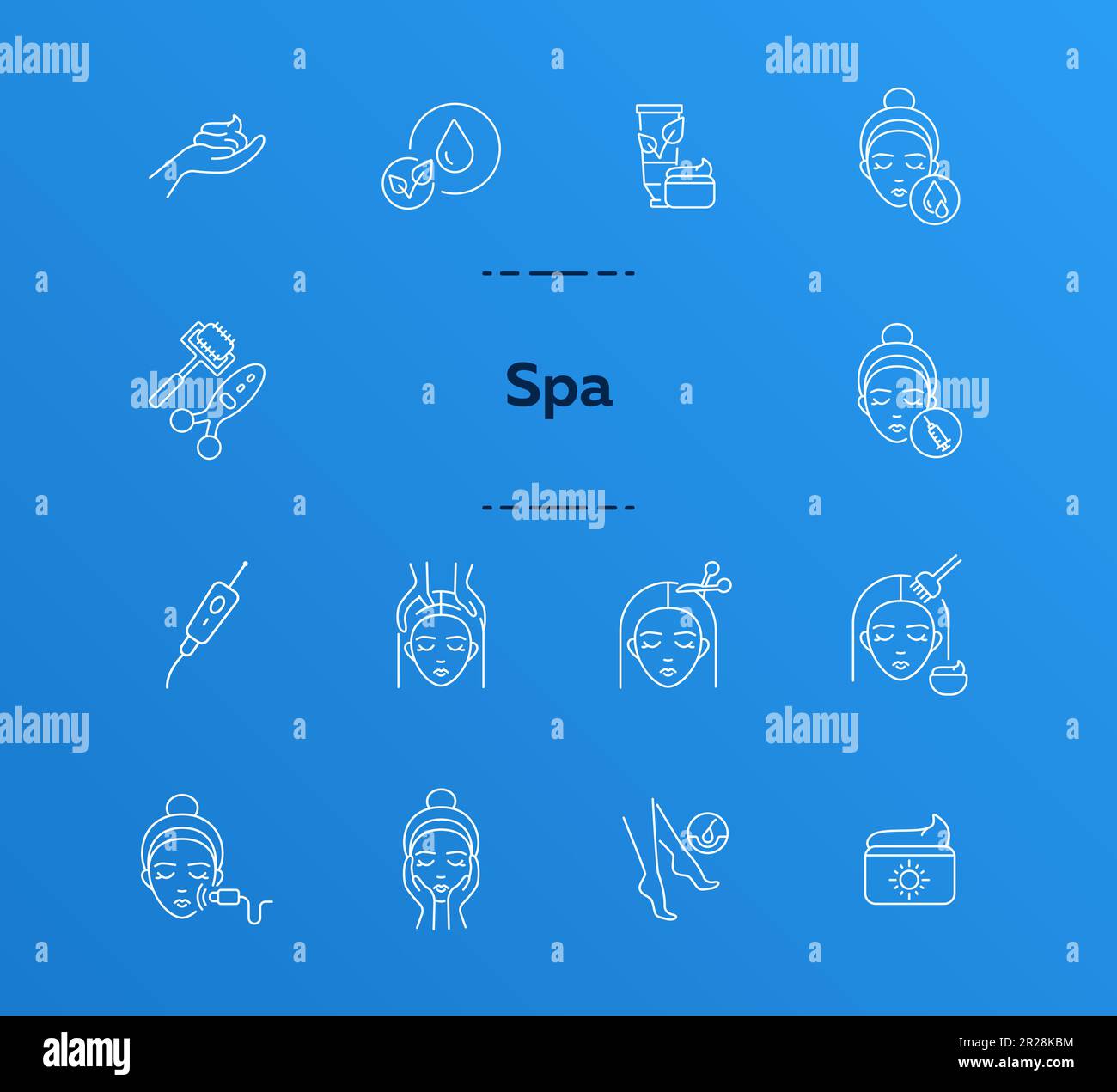 Spa icon set Stock Vector Image & Art - Alamy