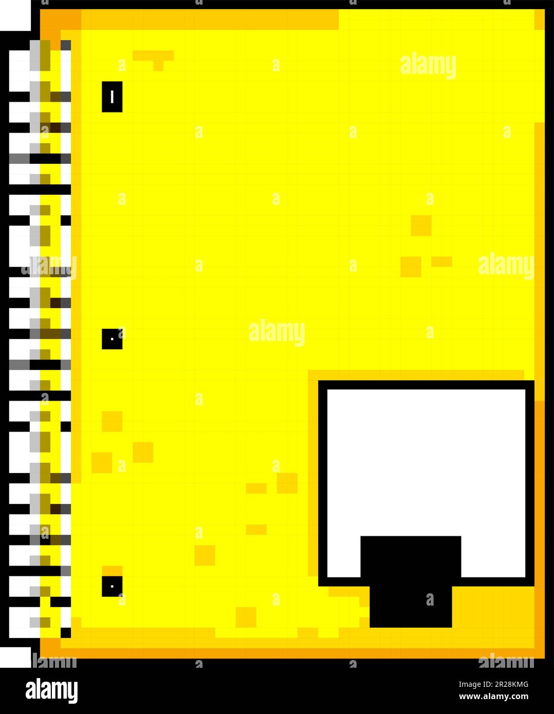 template notebook game pixel art vector illustration Stock Vector Image ...