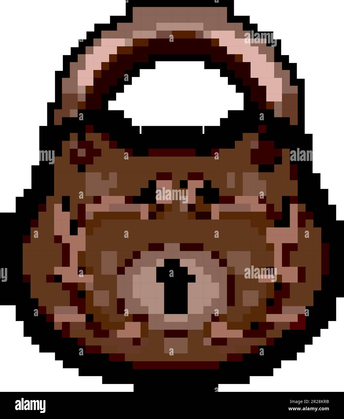 retro padlock vintage game pixel art vector illustration Stock Vector ...