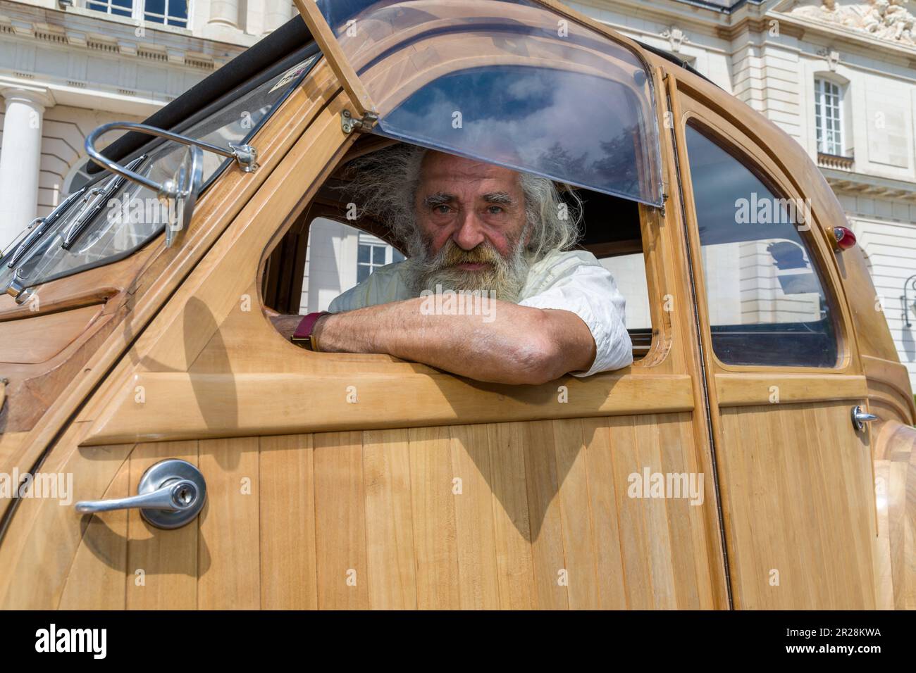 Montbazon, France. 17th May, 2023. Michel Robillard poses for pictures ...