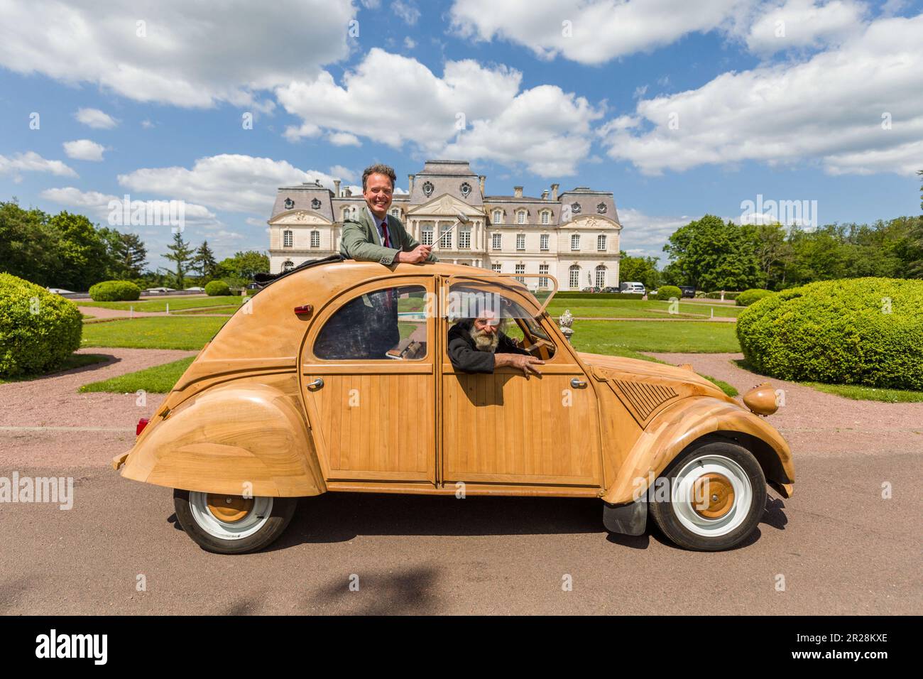 Montbazon, France. 17th May, 2023. Michel Robillard poses for pictures ...