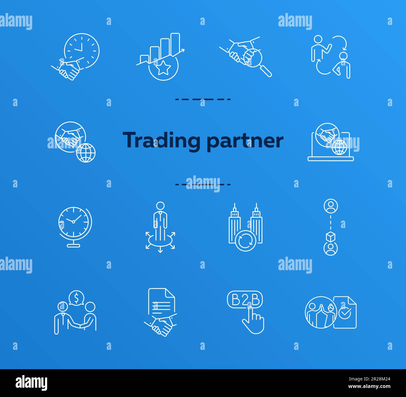 Trading partner icons Stock Vector Image & Art - Alamy