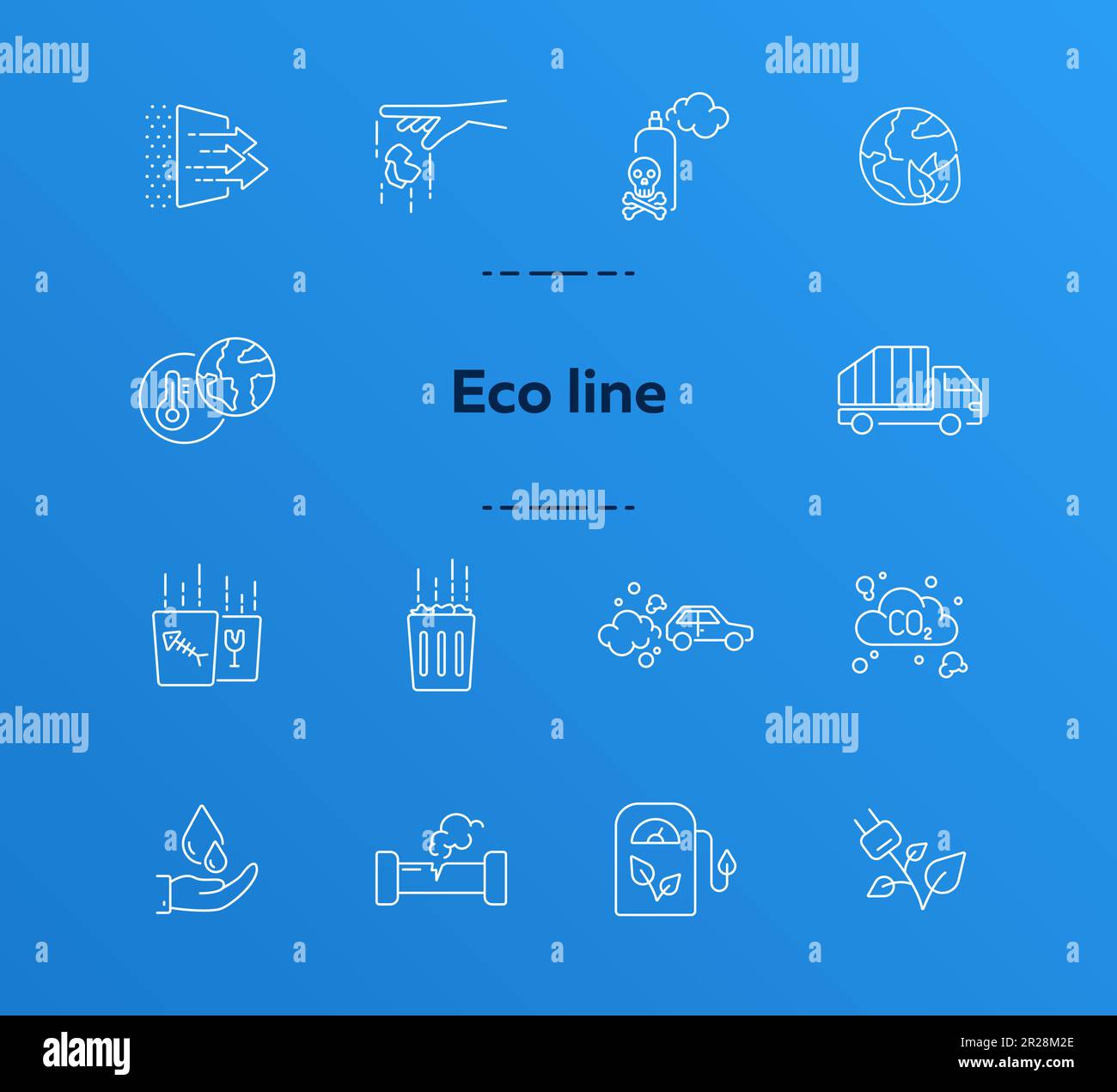 Eco line icons Stock Vector Image & Art - Alamy