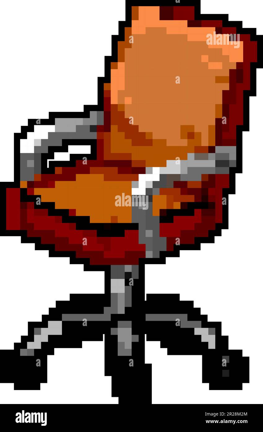 business office chair game pixel art vector illustration Stock Vector ... business office chair game pixel art vector illustration Stock Vector ...