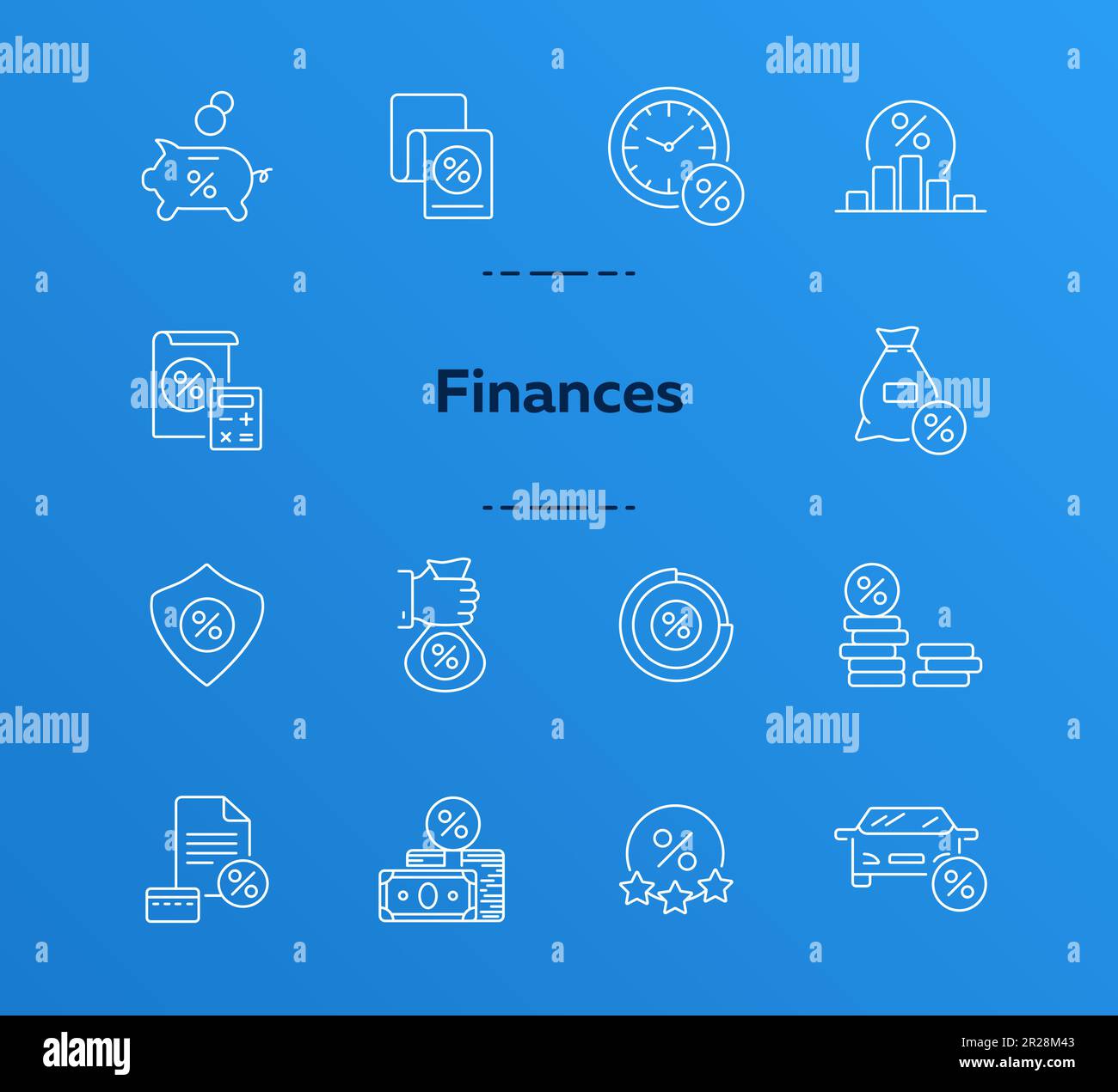 Finances icon set Stock Vector Image & Art - Alamy