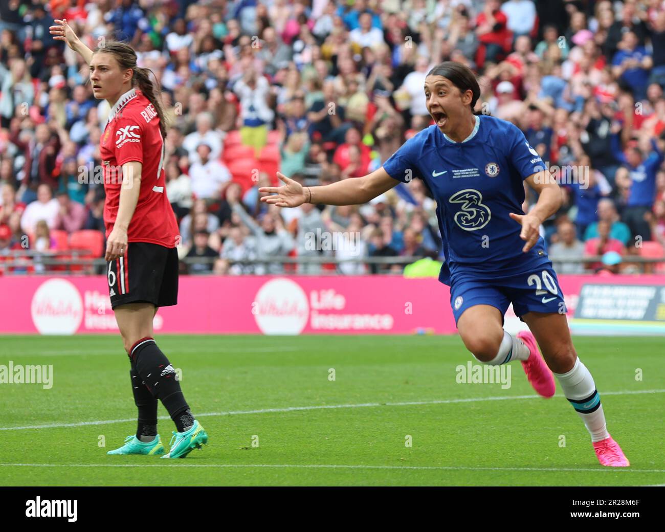 Chelsea Women Sam Kerr celebrates her goal during Vitality Women's FA ...