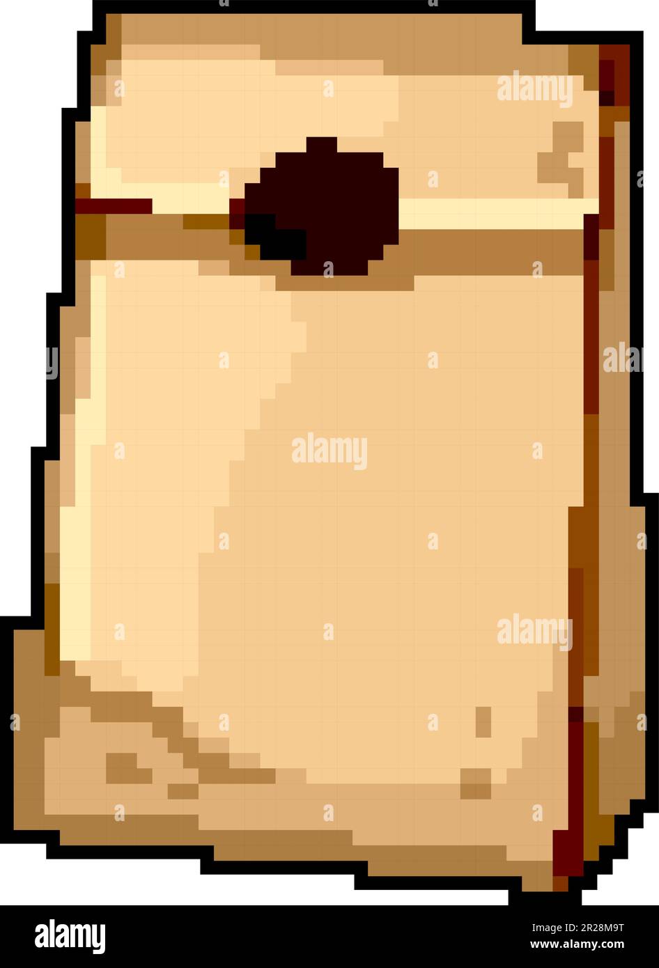 packaging paper bag game pixel art vector illustration Stock Vector ...
