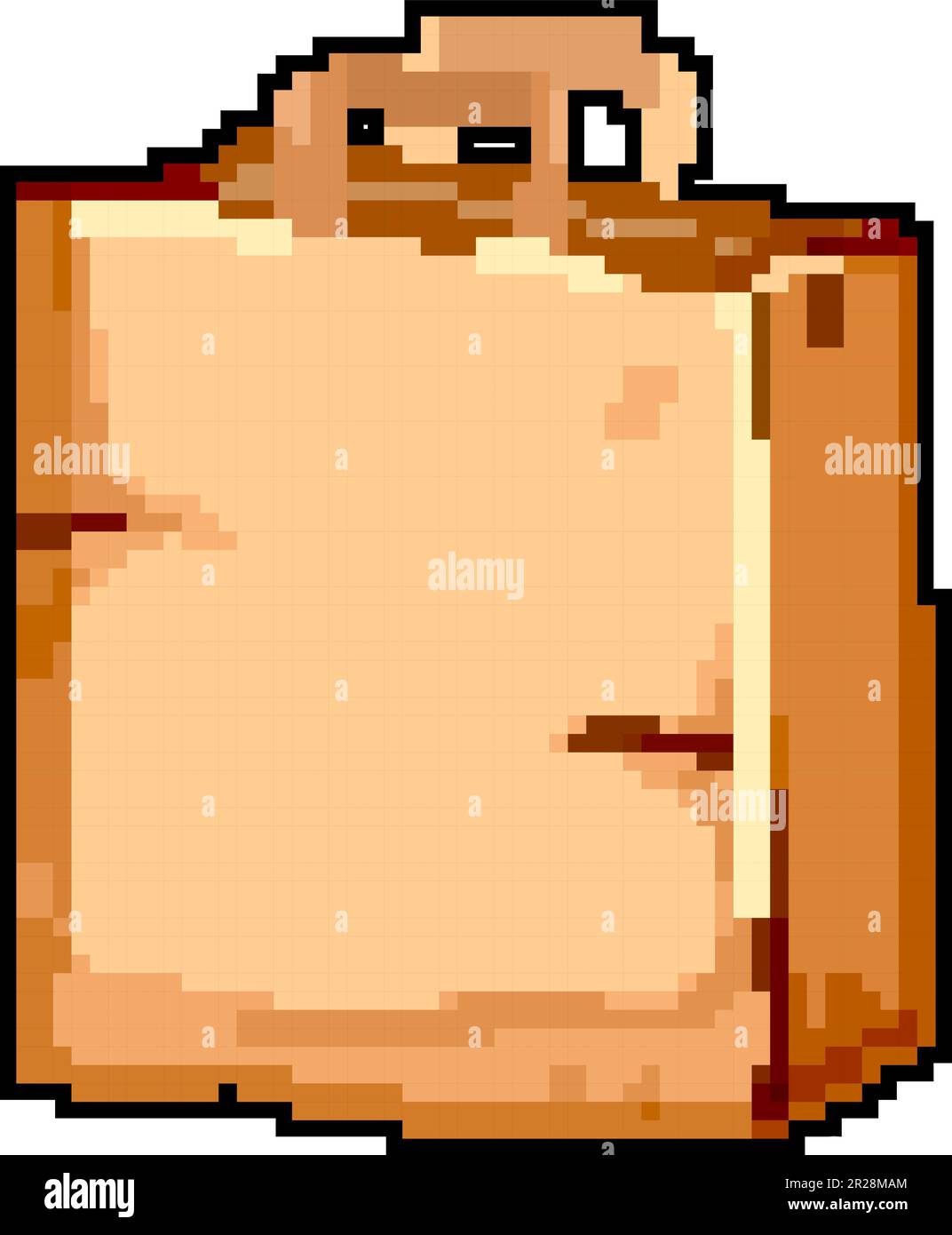 shop paper bag game pixel art vector illustration Stock Vector Image ...