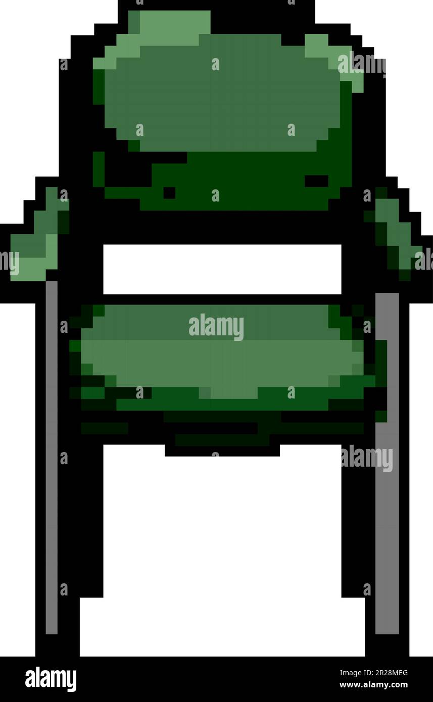 interior office chair game pixel art vector illustration Stock Vector ... interior office chair game pixel art vector illustration Stock Vector ...