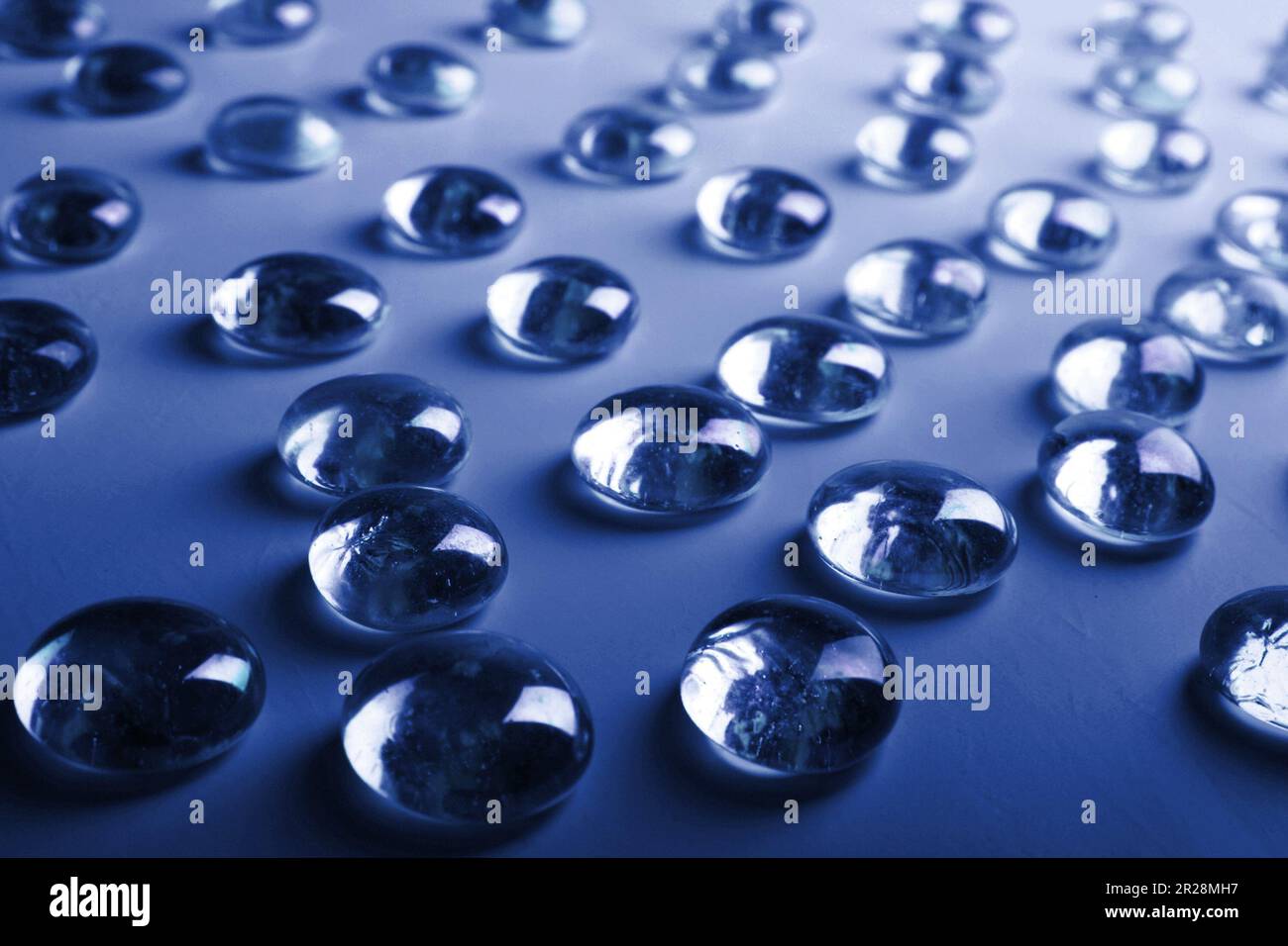water drops (glass decoration) on the green background Stock Photo - Alamy