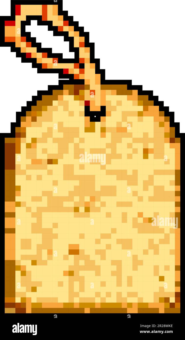 sale paper tag game pixel art vector illustration Stock Vector Image ...