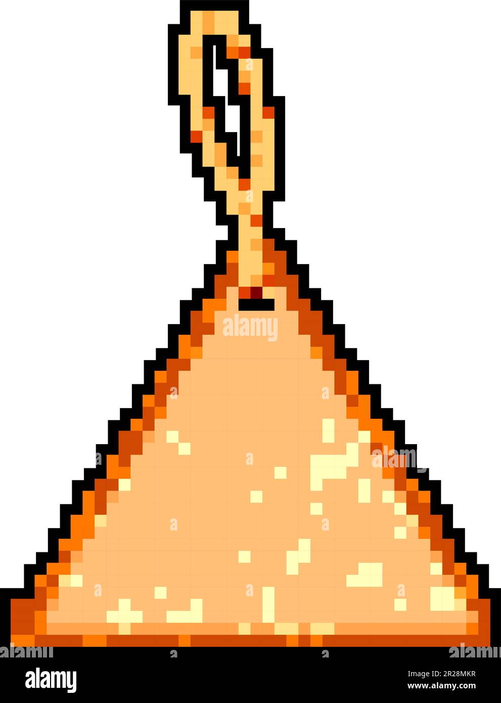 brown paper tag game pixel art vector illustration Stock Vector Image ...