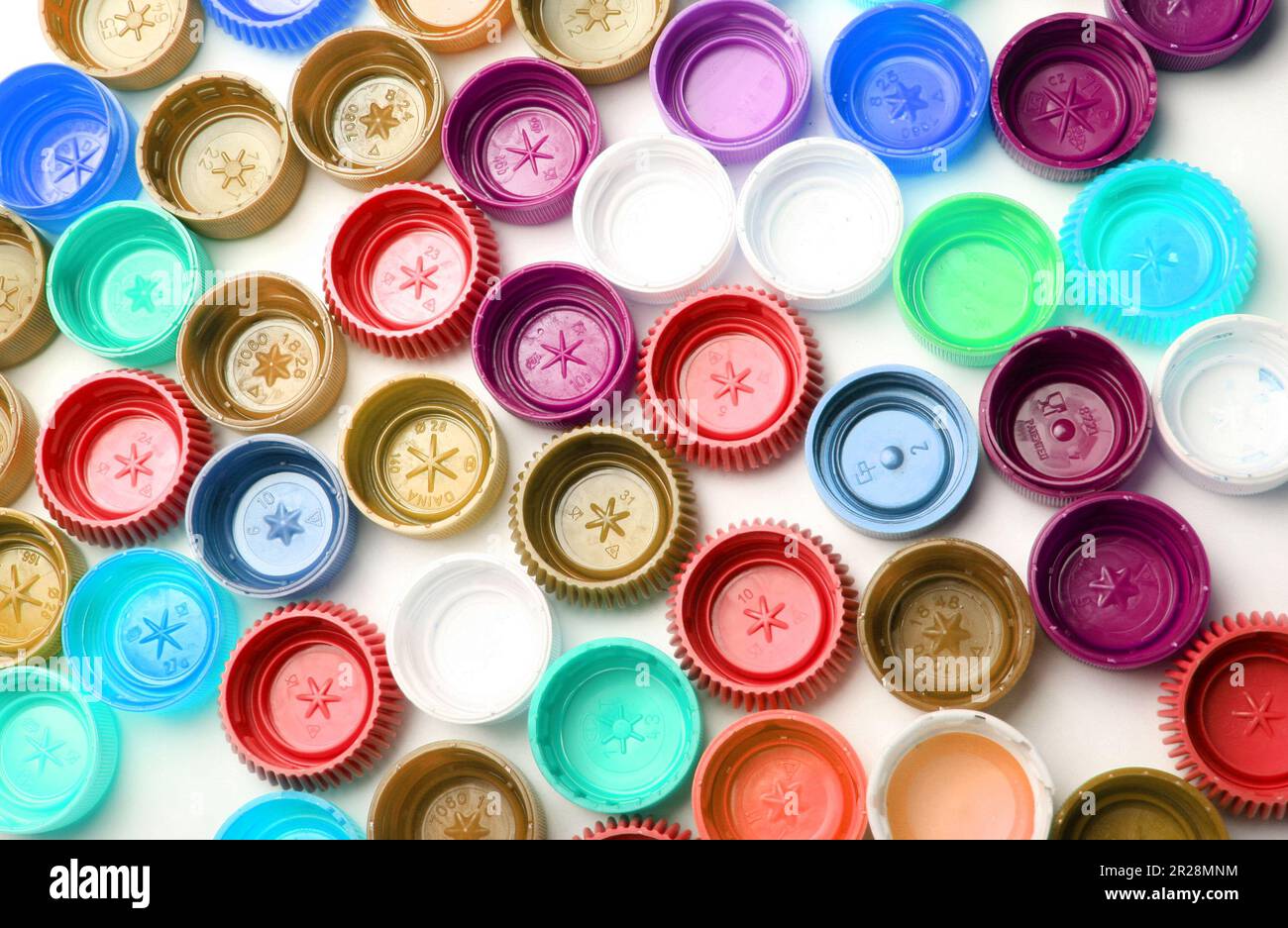 color plastic background with green red yellow and blue Stock Photo - Alamy
