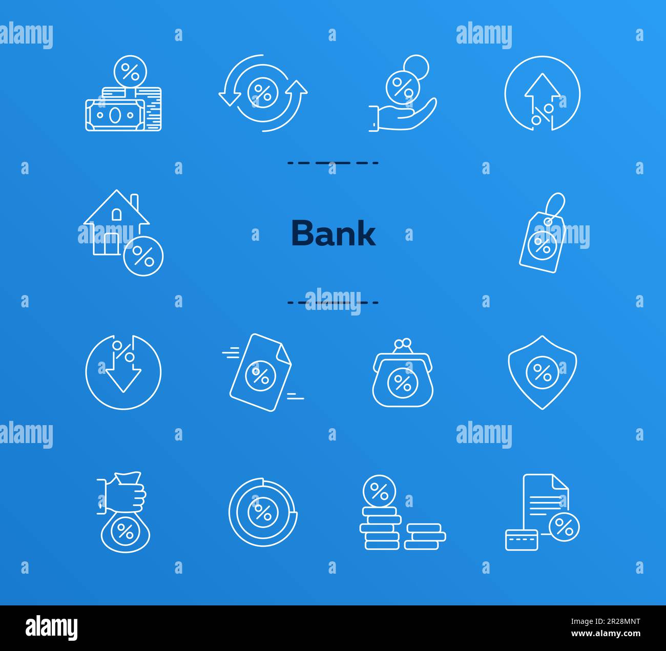Banking icon set Stock Vector Image & Art - Alamy