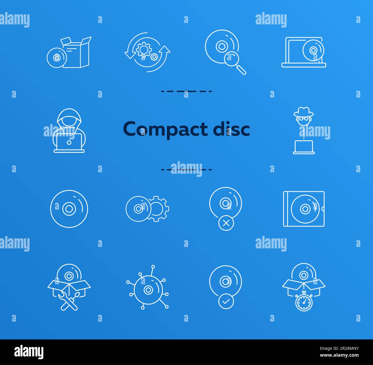 Compact disc icons Stock Vector Image & Art - Alamy