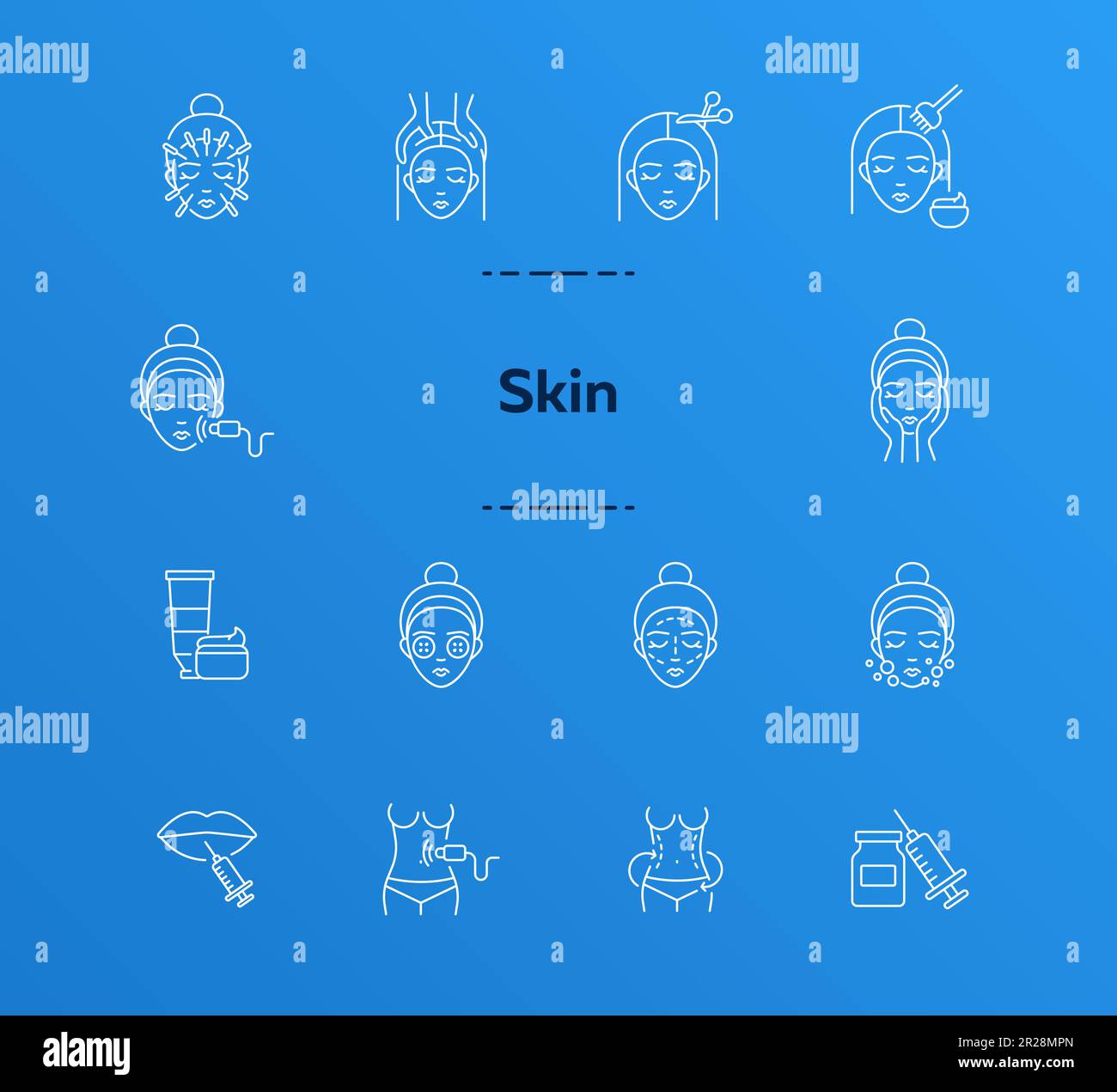 Skin icon set Stock Vector Image & Art - Alamy