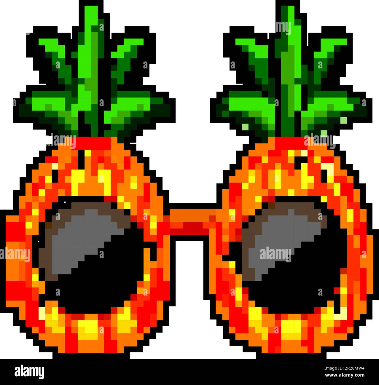 fashion party glasses game pixel art vector illustration Stock Vector ...