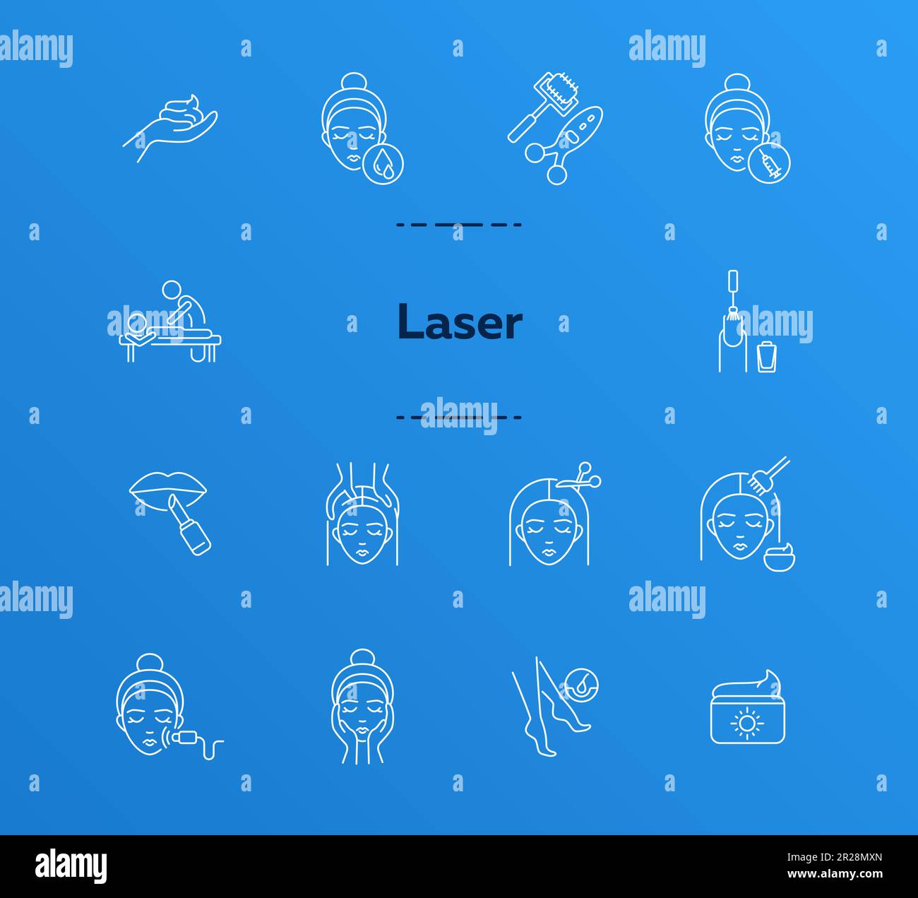 Laser line icon set Stock Vector Image & Art - Alamy