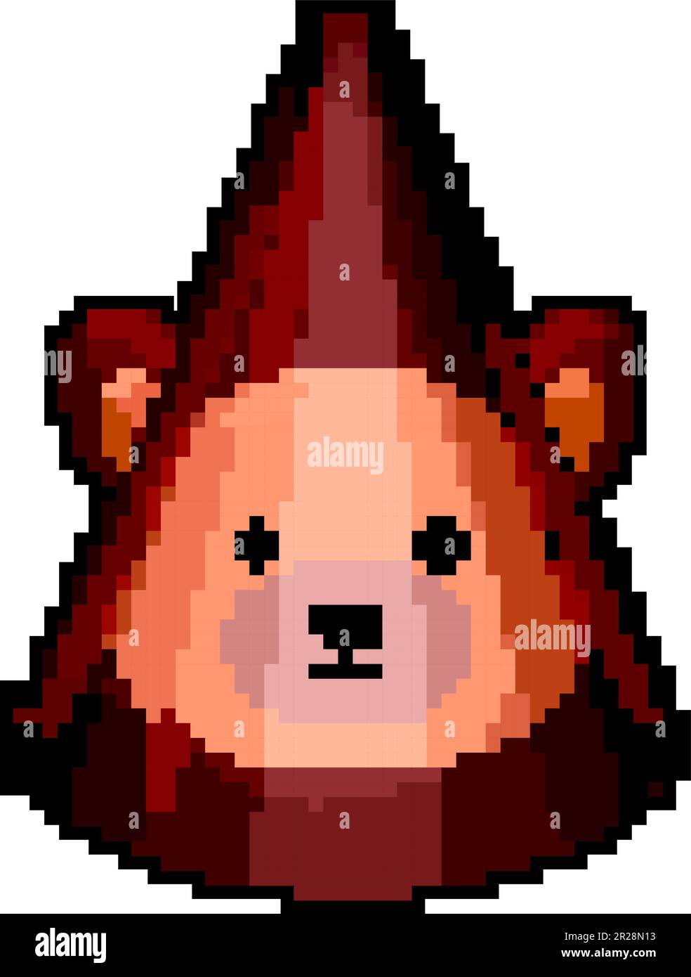 cap party hat game pixel art vector illustration Stock Vector Image ...