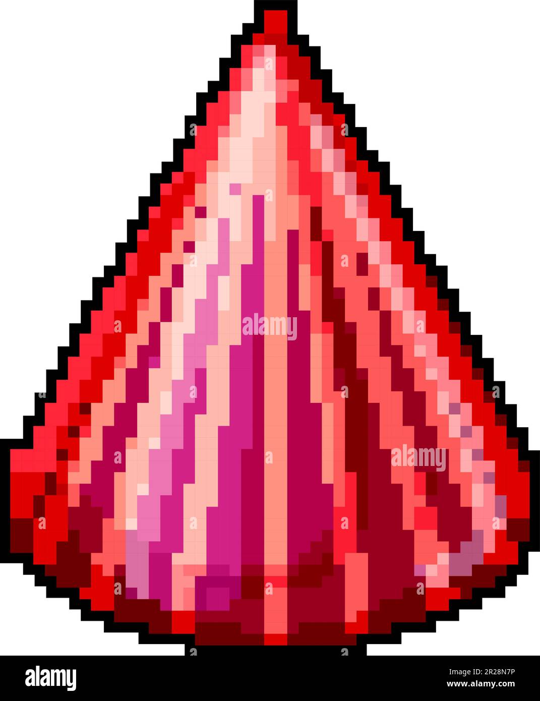 paper party hat game pixel art vector illustration Stock Vector Image ...