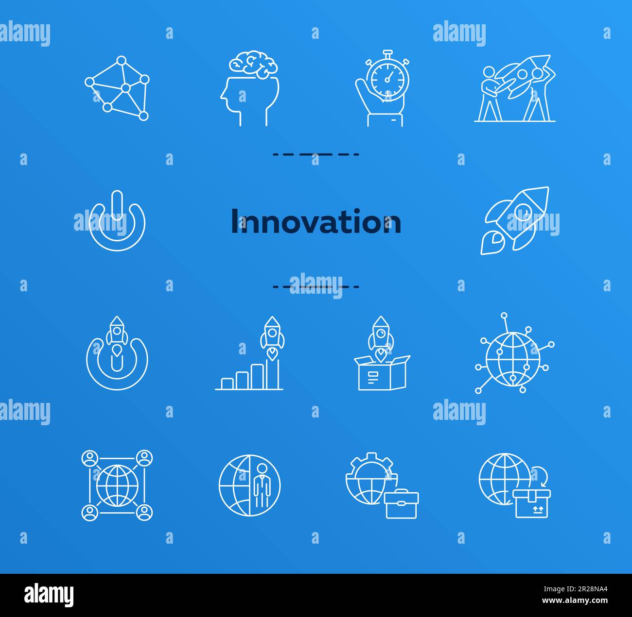 Innovation icons. Set of line icons Stock Vector Image & Art - Alamy